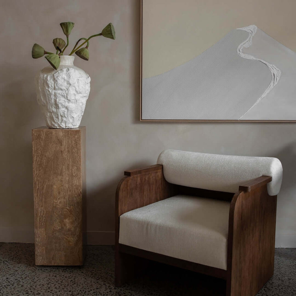 Moreno Stone Plinths - En Gold