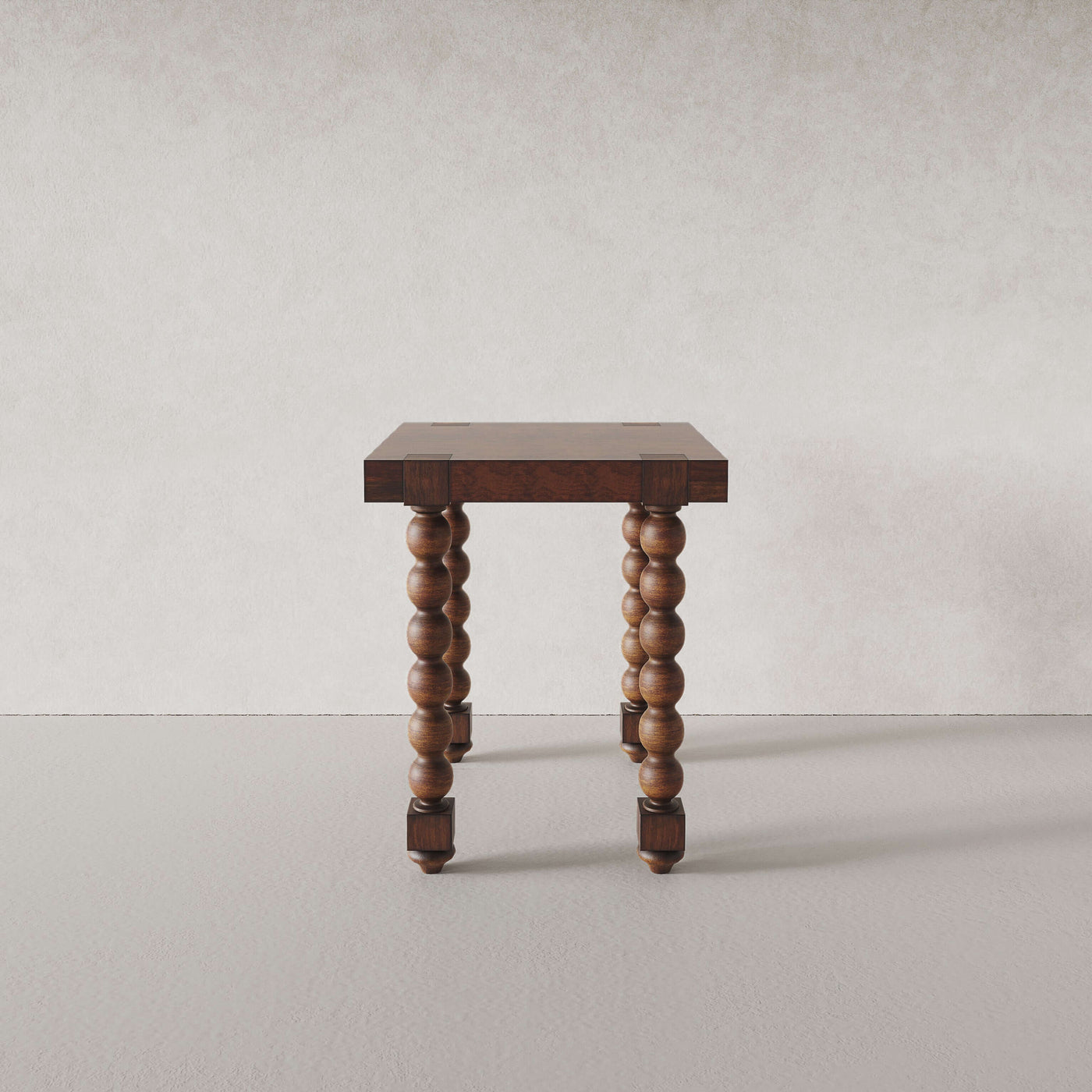 Santos Side Table, Gmelina Wood - En Gold